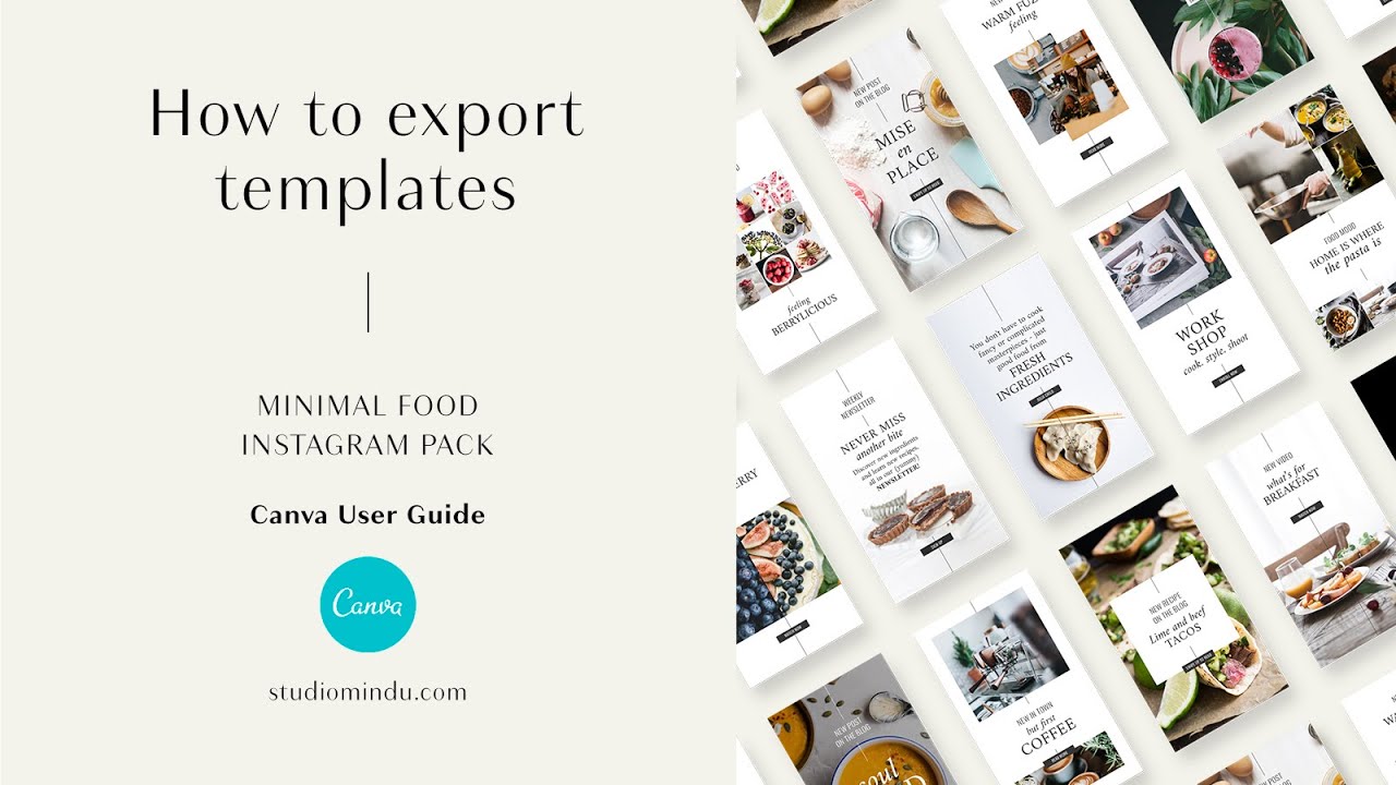 Canva User Guide | How to export templates - YouTube