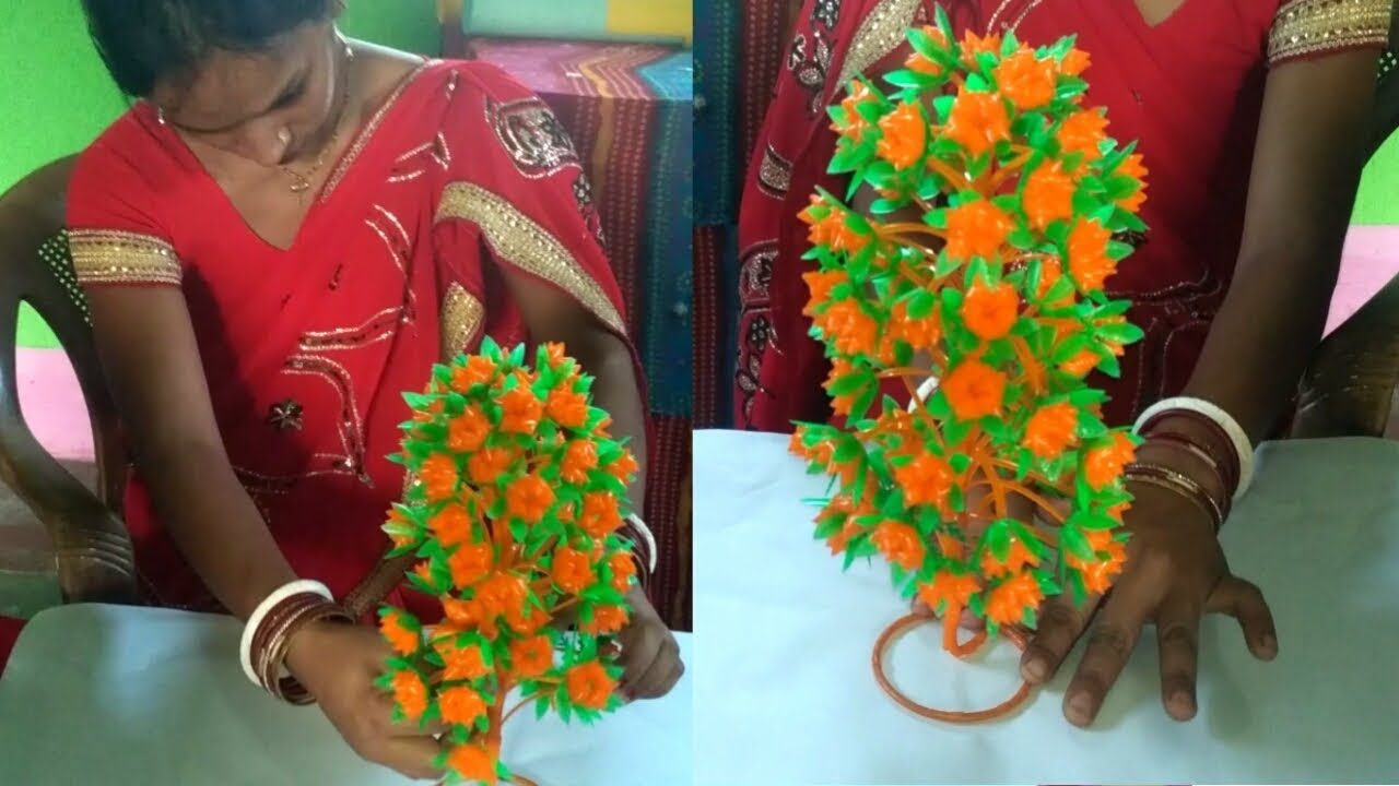 (GULDASTA) Craft Ideas For Decoration // Beautiful Trees And Flowers ...