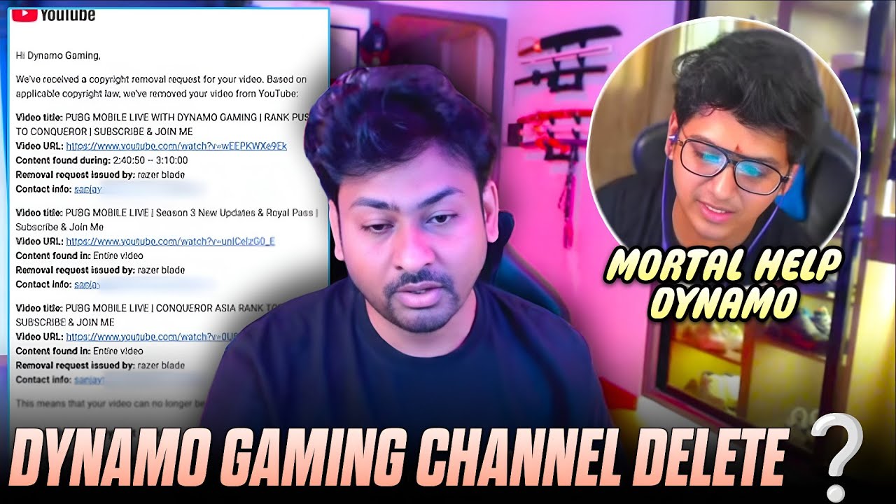 Dynamo Gaming Channel Delete Mortal Helps Dynamo Gaming 💖 After His ...