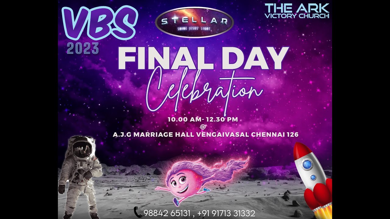 THE ARK VICTORY CHURCH | VBS - FINAL DAY | 06-05-2023 | STELLAR ...