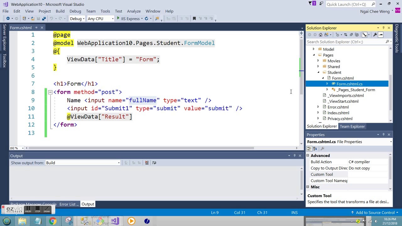 Hello Razor Pages in ASP NET Core - YouTube