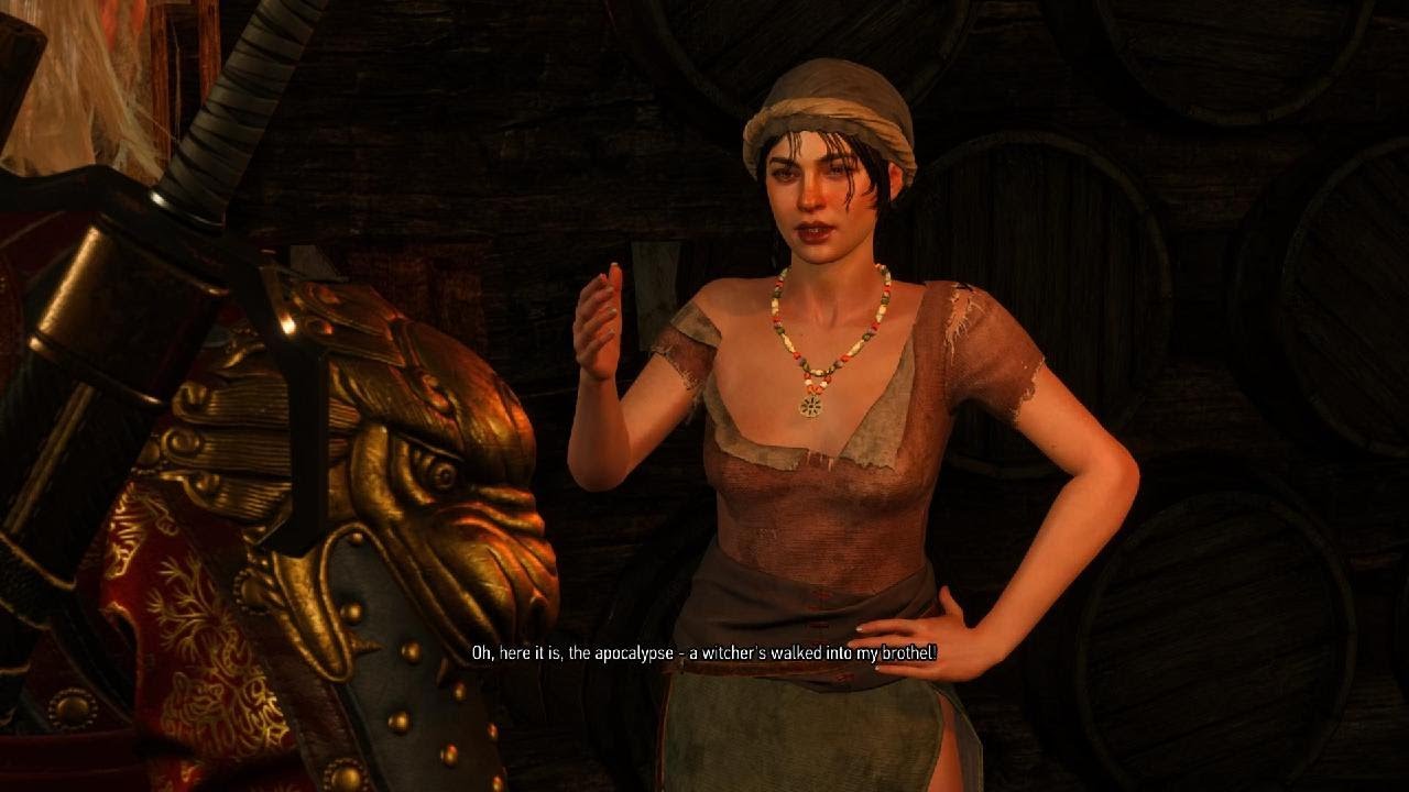 Geralt Walks Into A Brothel The Witcher 3 Wild Hunt Next Gen Version Ps5 Youtube