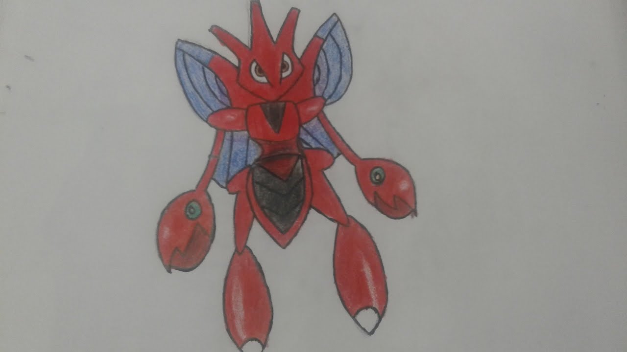 How to Draw Scizor|pokemon - YouTube