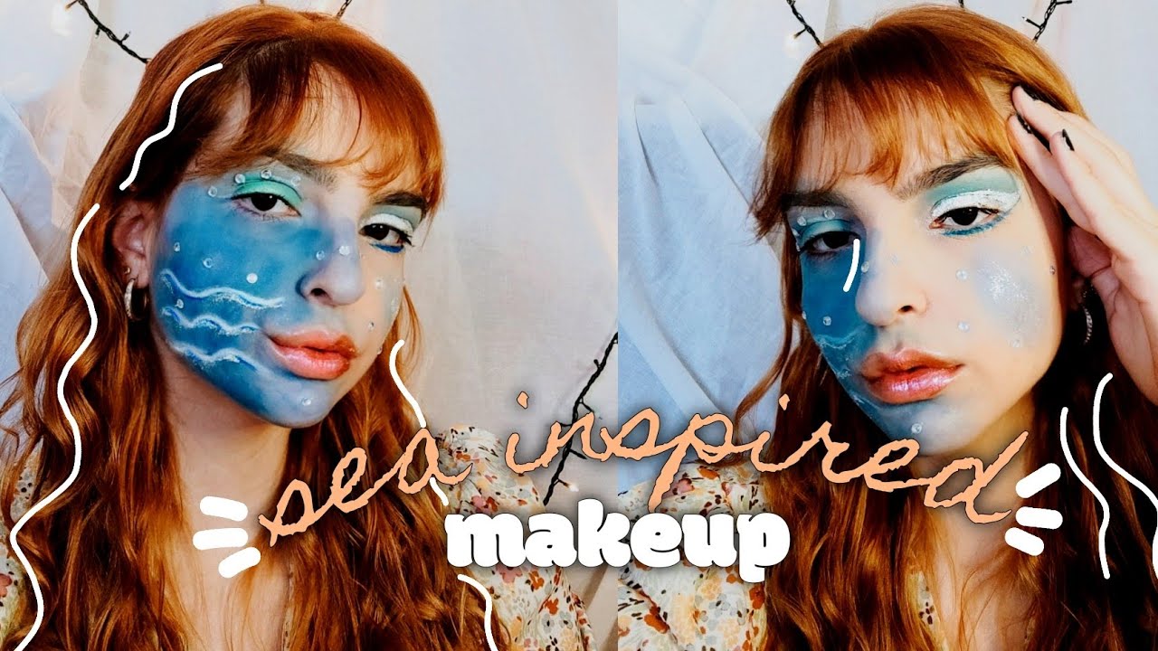 sea inspired aesthetic makeup 🌊 // - YouTube