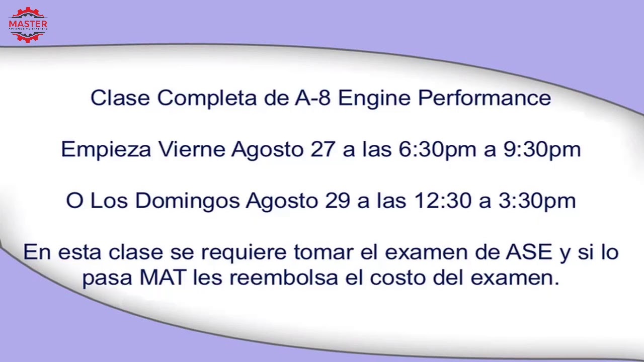 Preparacion de ASE A8 - YouTube