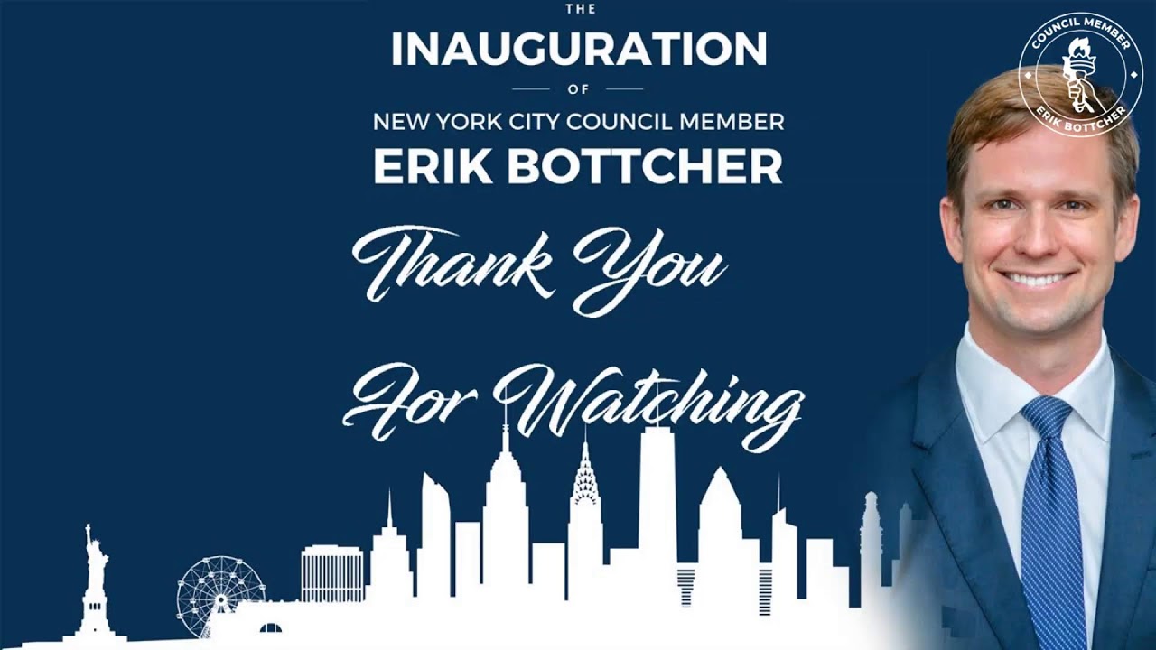 NYC Council Member Erik Bottcher Inauguration - YouTube