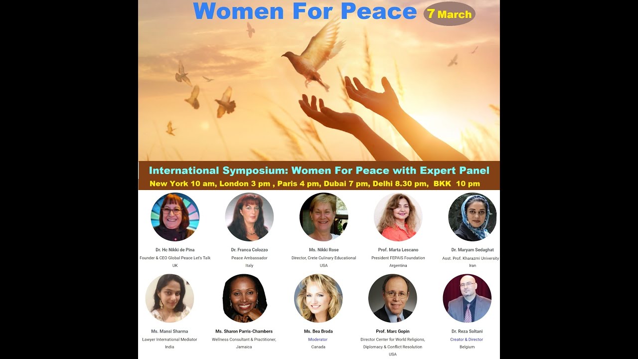 Women for Peace, International Symposium, role of women in peace ...