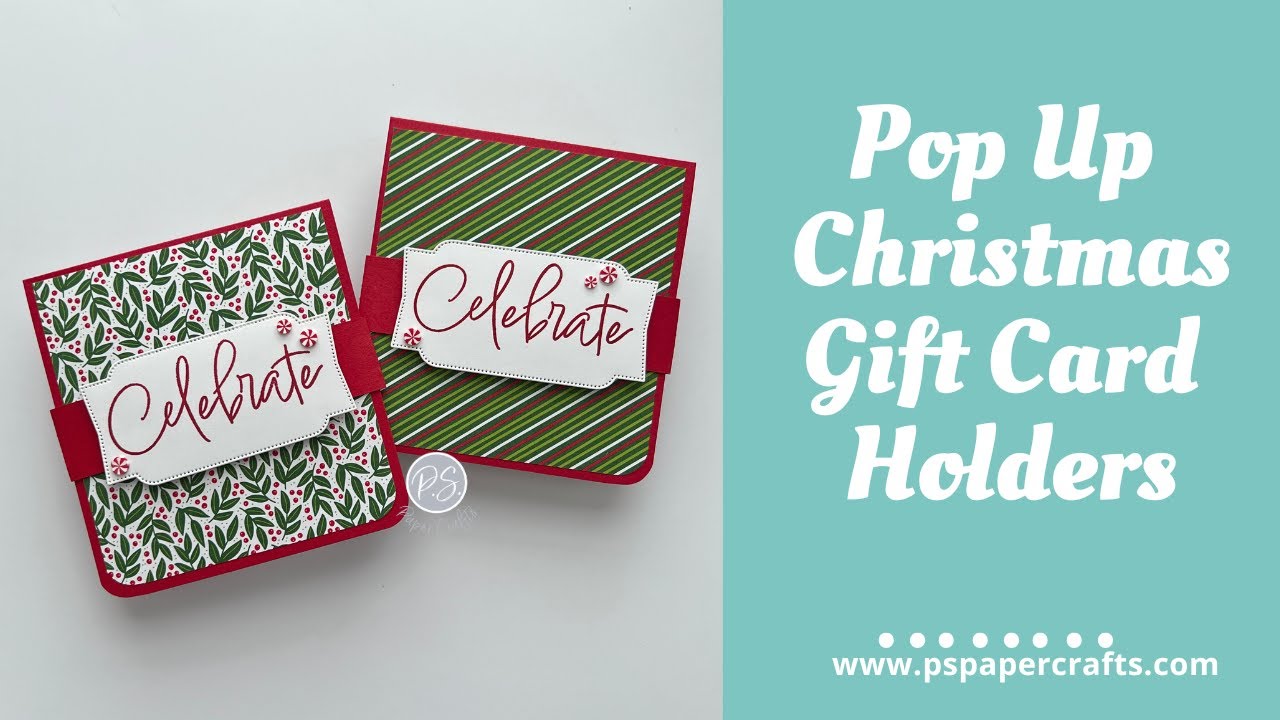 How To Make Pop Up Gift Card Holders - YouTube
