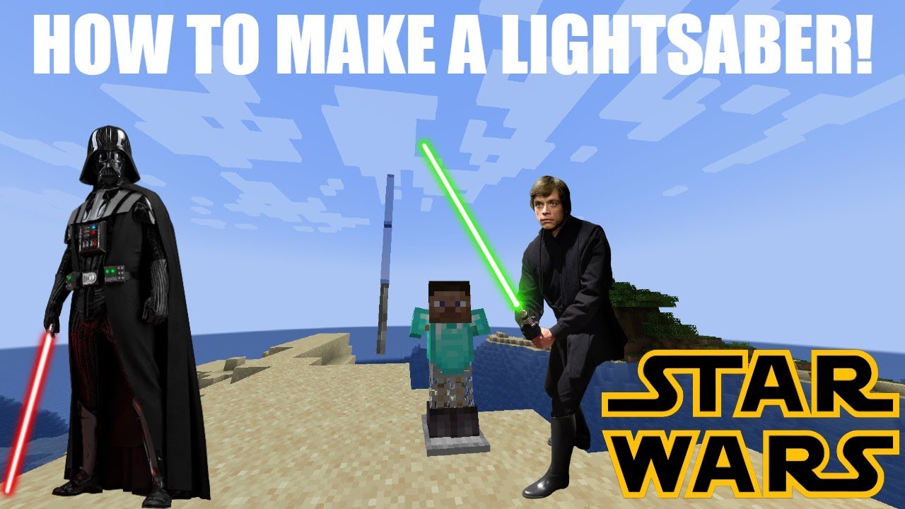 How to EASILY Build a Lightsaber in Minecraft! - YouTube