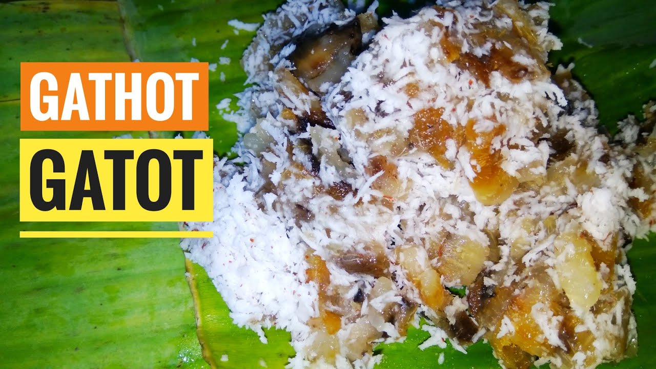 GATHOT (Gatot) olahan singkong ubi ketela pohon yg mulai langka - YouTube