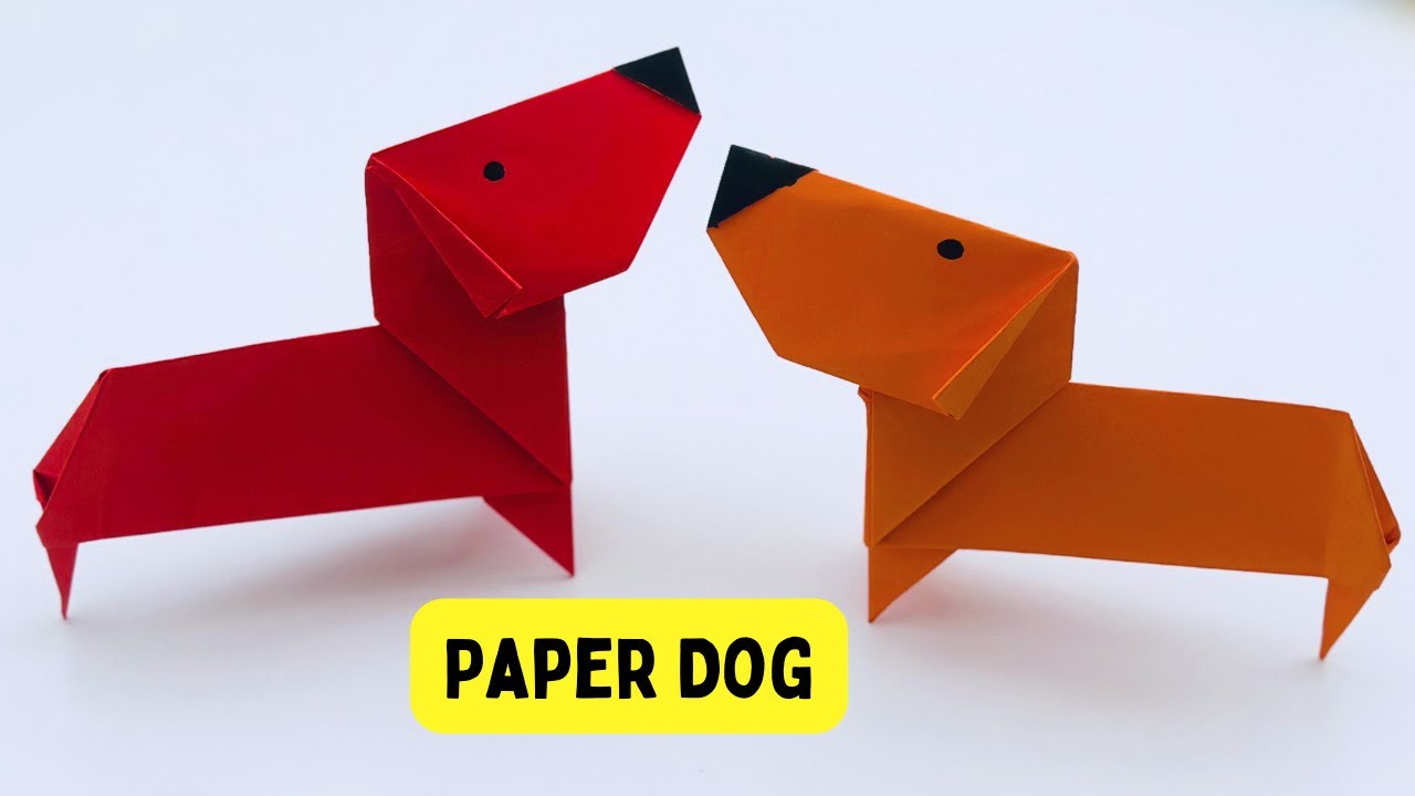 How To Make Easy Moving Paper DOG Toy For Kids / paper craft / Paper ...