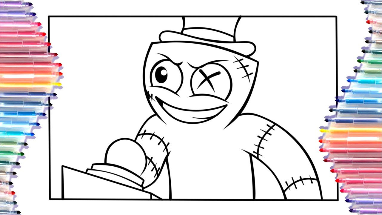 The REJECT Rainbow Friend Gets REVENGE Coloring Pages / RetroVision ...