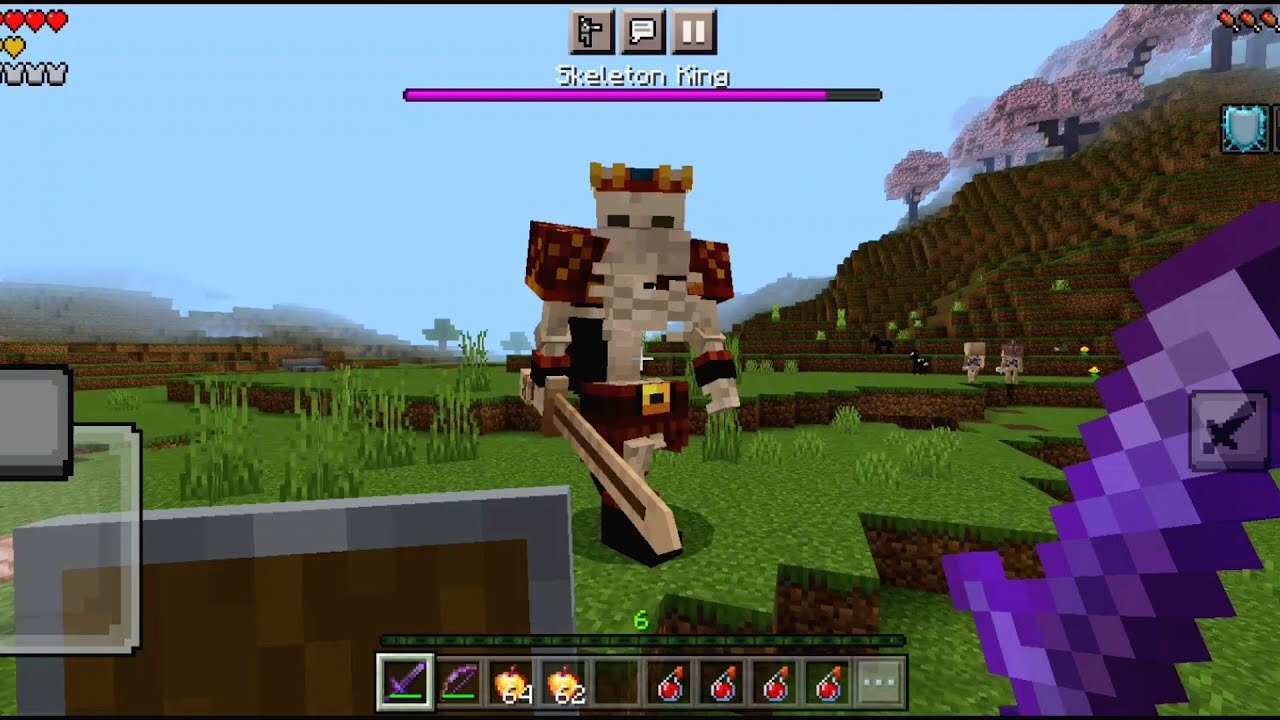 Fighting the Skeleton King (Skeleton King-Epic boss) - YouTube