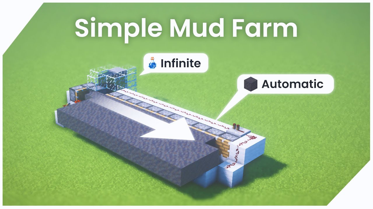 Simple Mud Farm - Minecraft Tutorial Indonesia 1.19 (Java/Bedrock) - YouTube