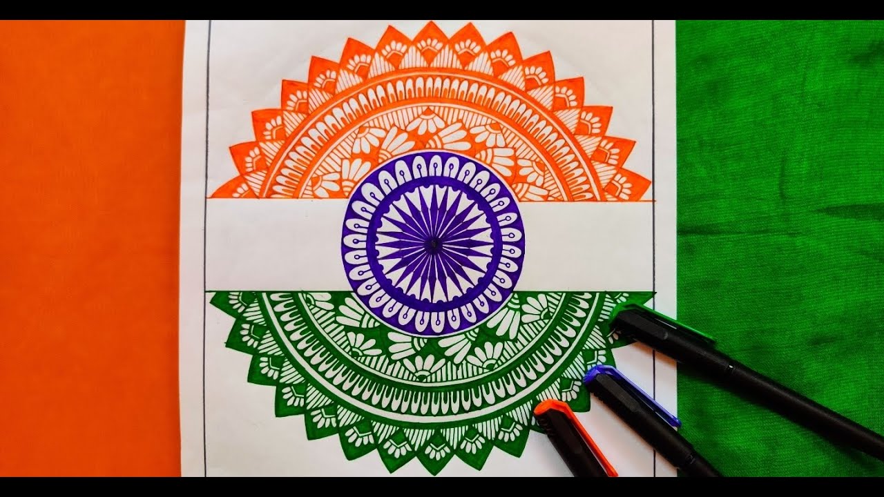 Independence Day | Mandala Art in Indian Flag | Mandala Art For ...