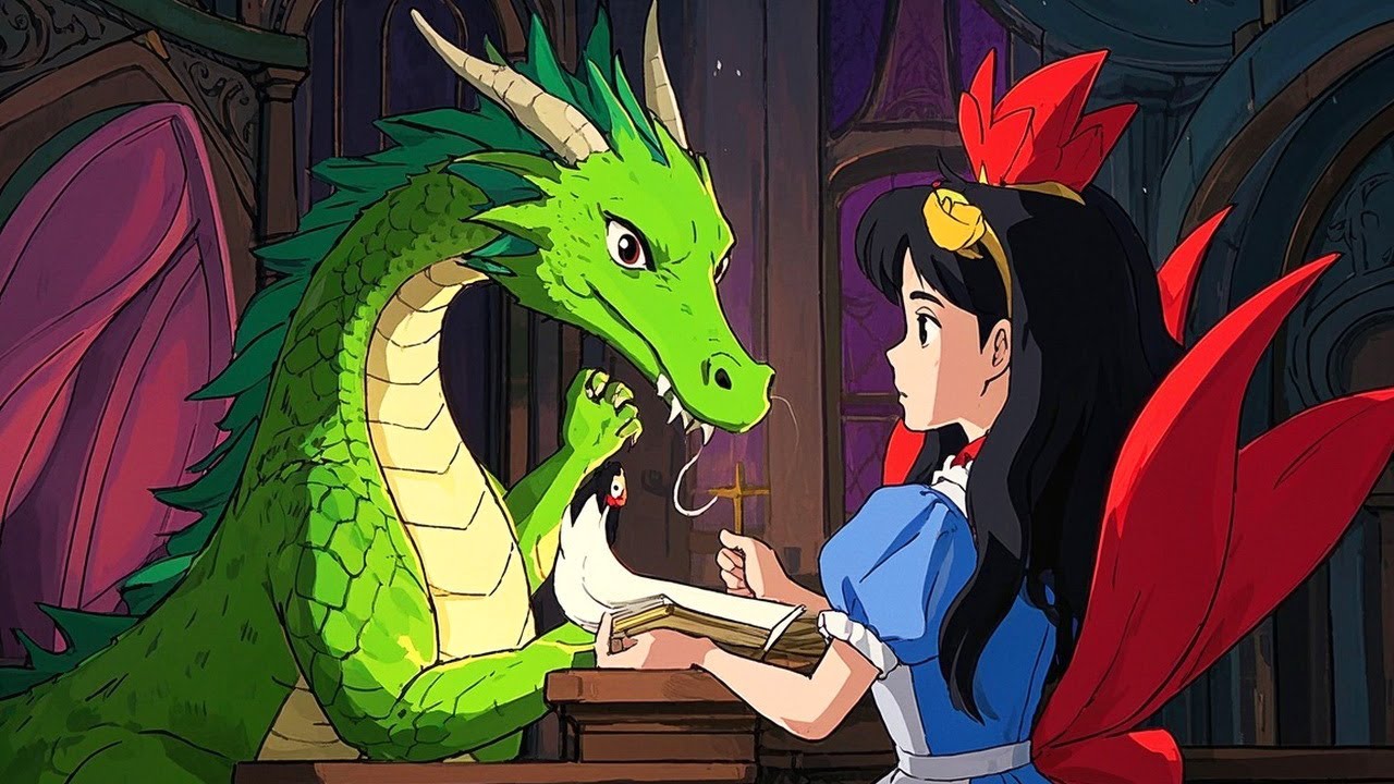 Alice in Wonderland - Fierce battle Alice vs Jabberwocky the Dragon ...