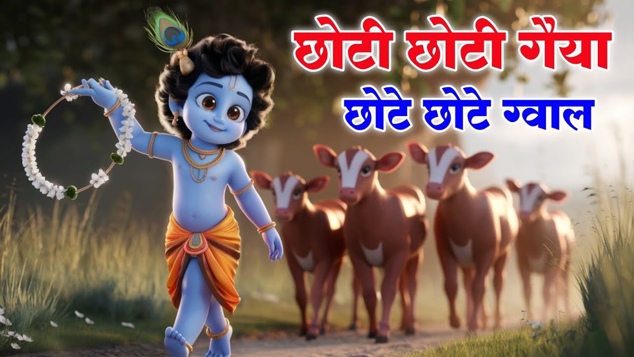 छोटी छोटी गैया छोटे छोटे ग्वाल। Choti Choti Gaiya Chote Chote Gwal। # ...