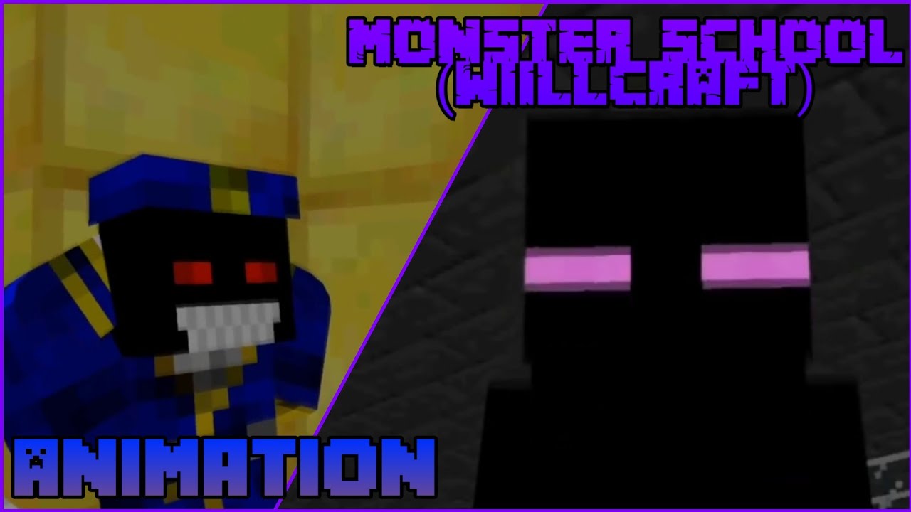 MONSTER SCHOOL (Willcraft) Minecraft animation, aula de sustos e ...