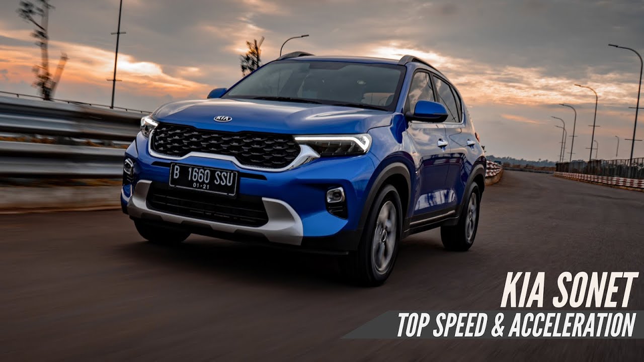Kia Sonet 1.5L TOP SPEED, ACCELERATION (0 - 186 Km/h) - YouTube