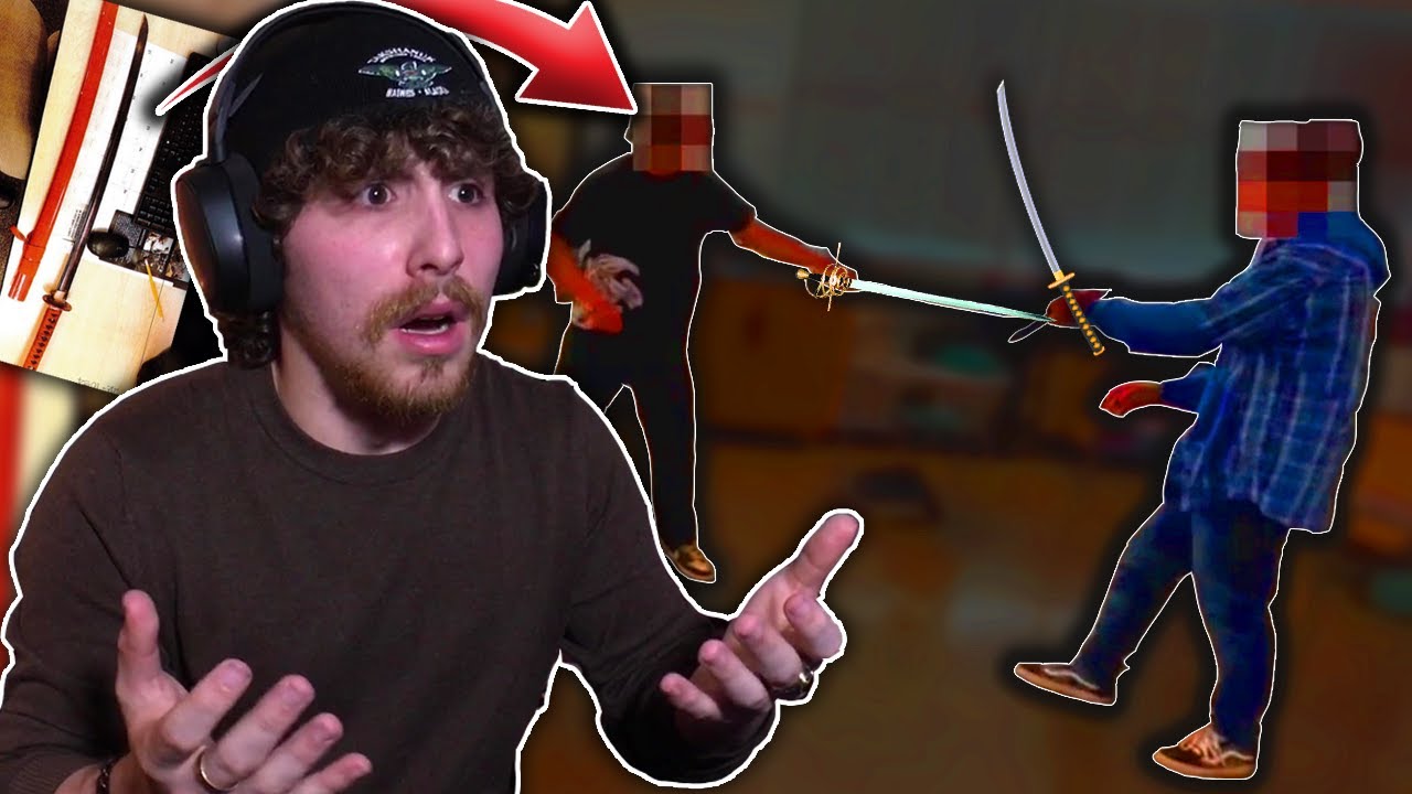 Insane Teacher Makes Students Sword Duel in Class - YouTube
