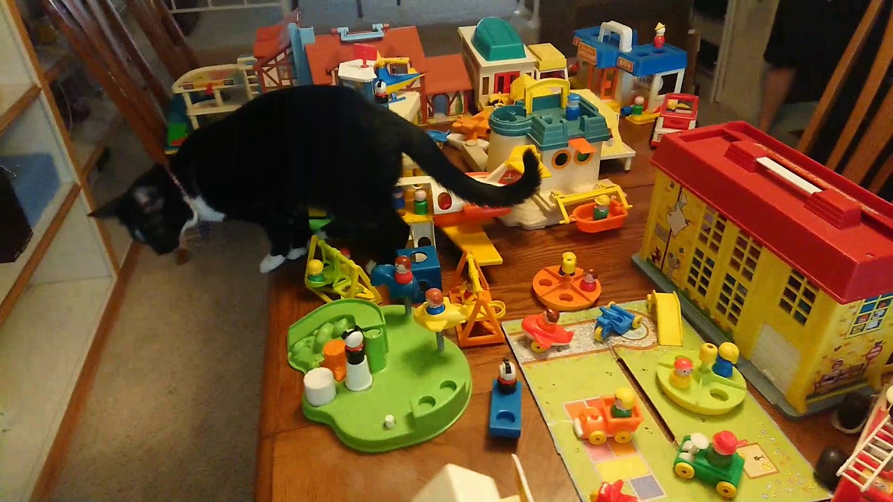 Fisher Price Little People Monster cat - YouTube