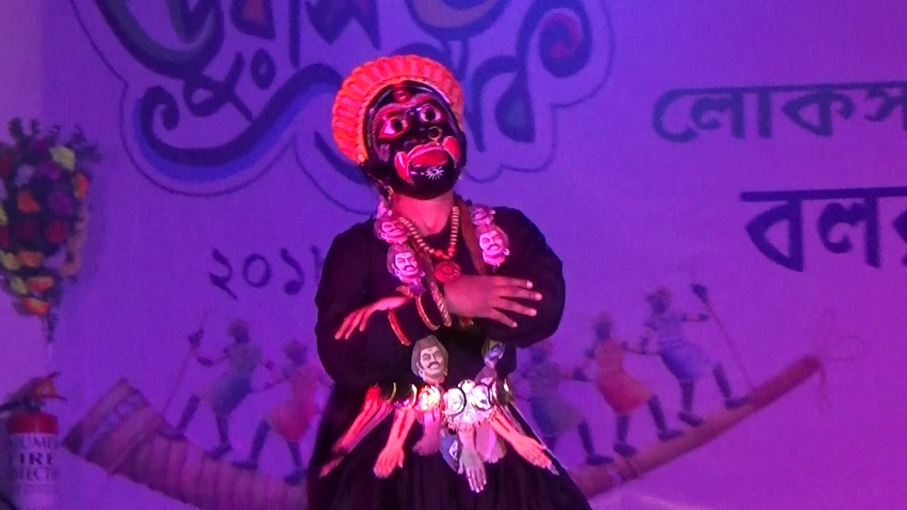 Mask Dance "Kali Nritya" is a part of "GAMBHIRA", the folk of Malda ...