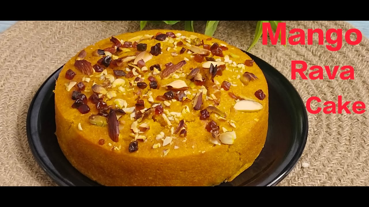 Mango Rava Cake In Microwave/Mango Suji Cake/Instant Cake Recipe - YouTube
