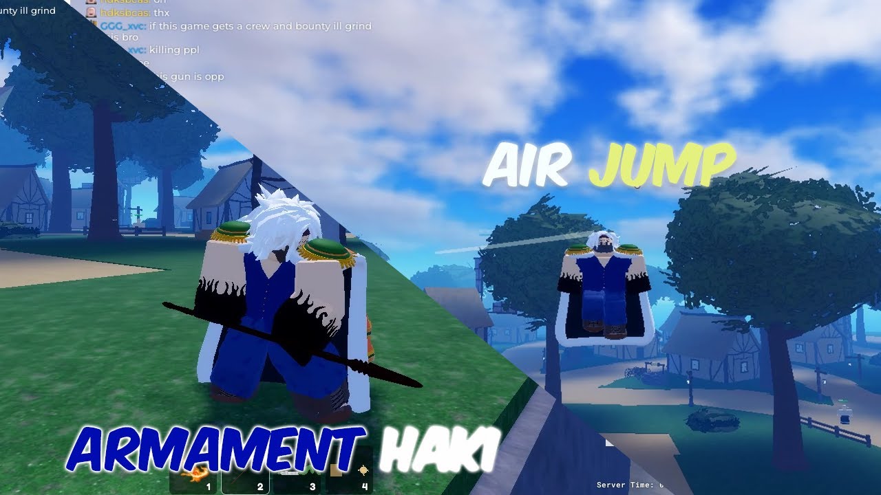 How To get the Armament Haki and Air Jump in Sea of Pirates - YouTube