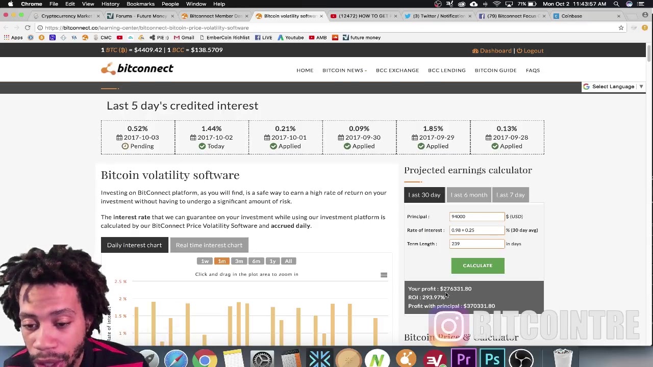 Trevon James EARNED $425,000 IN BITCONNECT - YouTube