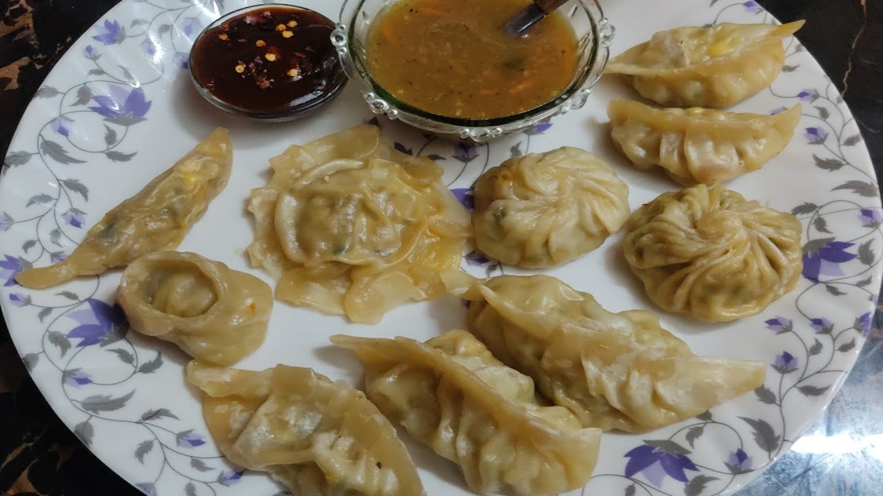 Designed Chiken Momo With Soup And Sauce Recipe // চিকেন মোমো সুপ ও সস্ ...