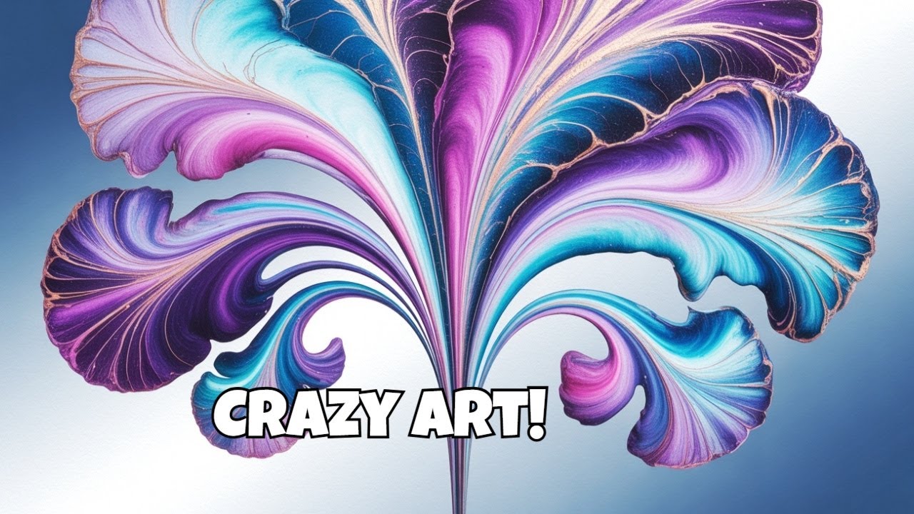 See the CRAZY Paint Pouring Technique That Creates Stunning Art - YouTube