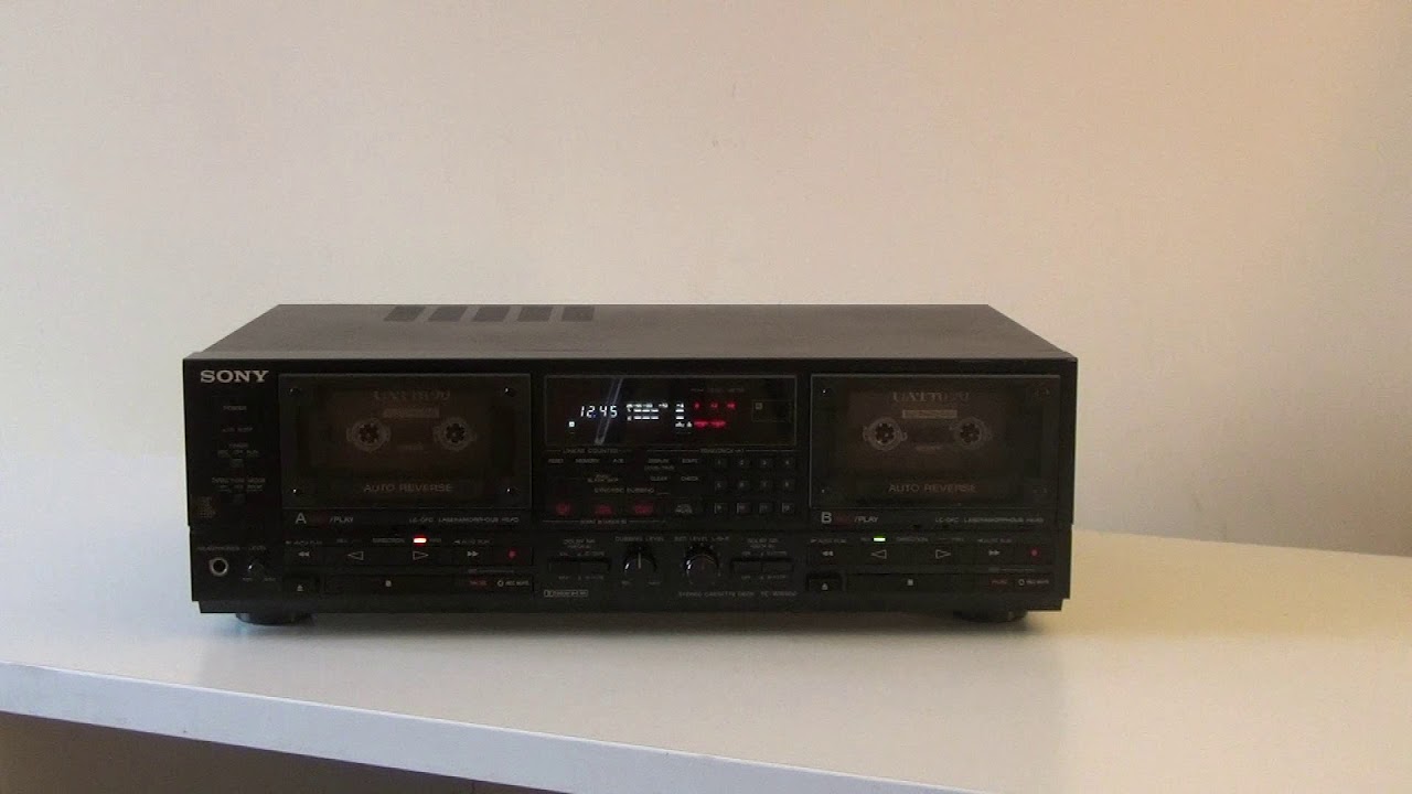 Sony TC-WR950 and Sony RM-950 - YouTube