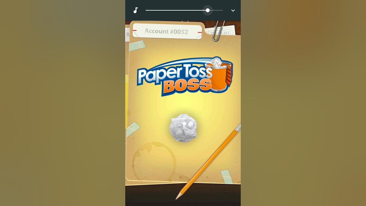 Best gameplay and review of paper toss boss best time pass game - YouTube