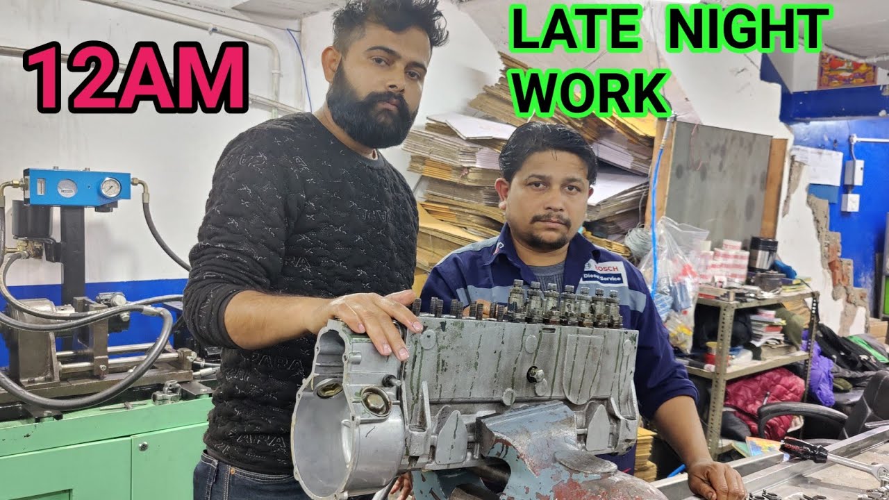 LATE NIGHT WORK 12 CLYNDER PUMP REPAIR & TESTING - YouTube