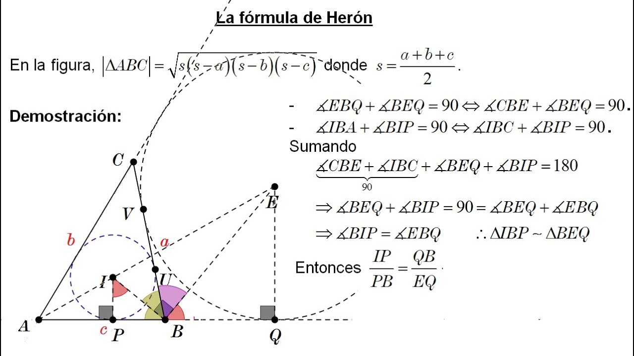 La fórmula de Herón - YouTube