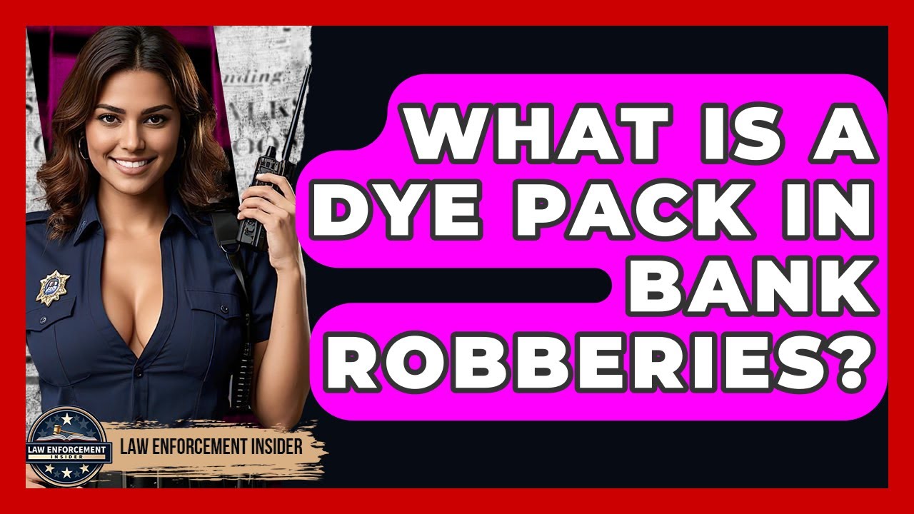 What Is A Dye Pack In Bank Robberies? - Law Enforcement Insider - YouTube