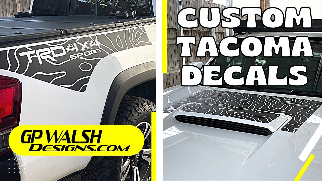 How To Install Custom TOPO Decals on Your Tacoma - YouTube