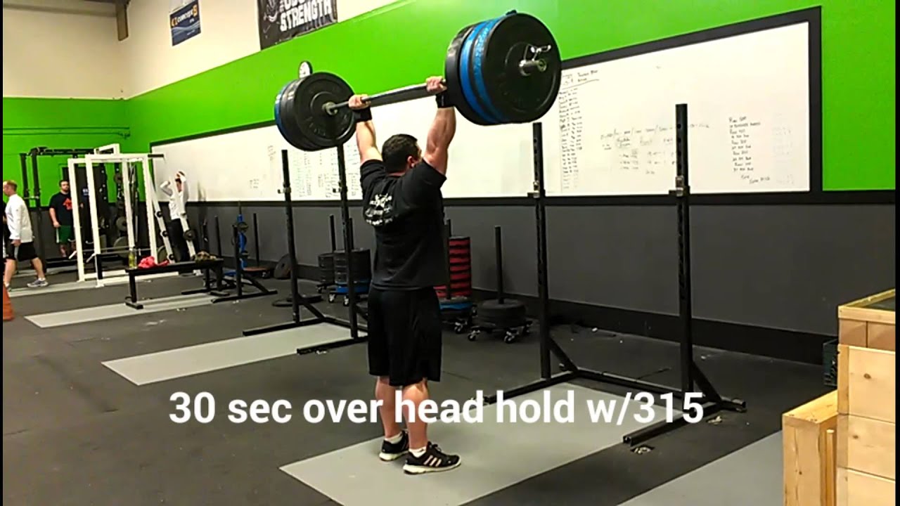 315LB STANDING OVERHEAD MILITARY PRESS FOR REPS Just - YouTube