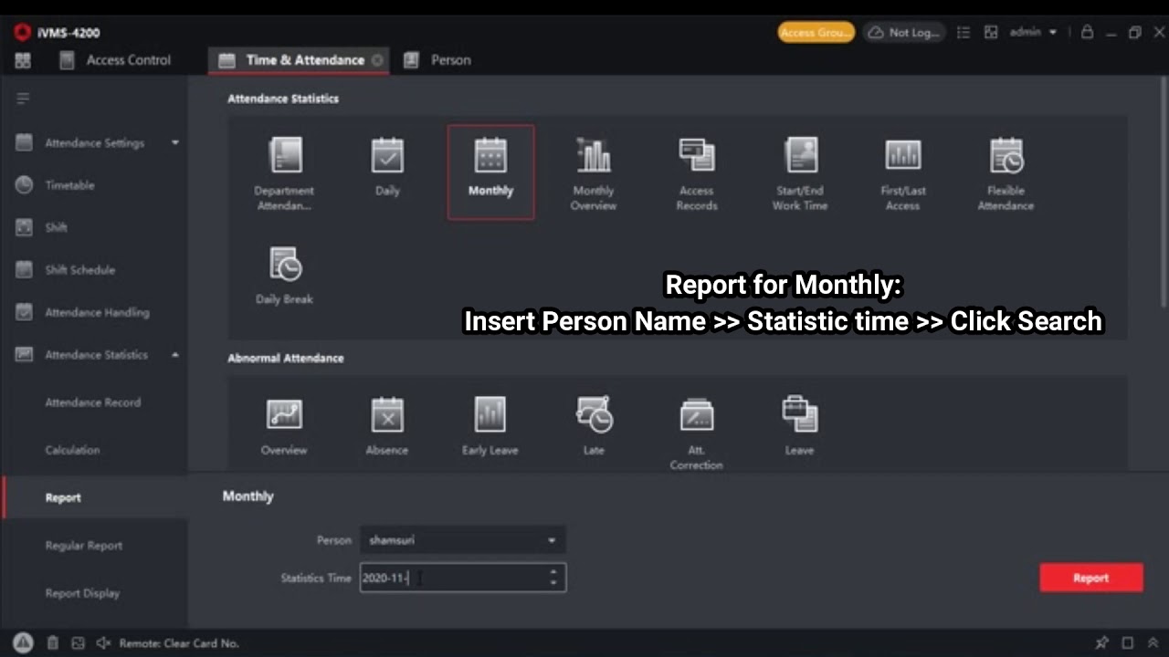 iVMS-4200 Fingerprint Access Terminal Part 3 - Report - YouTube