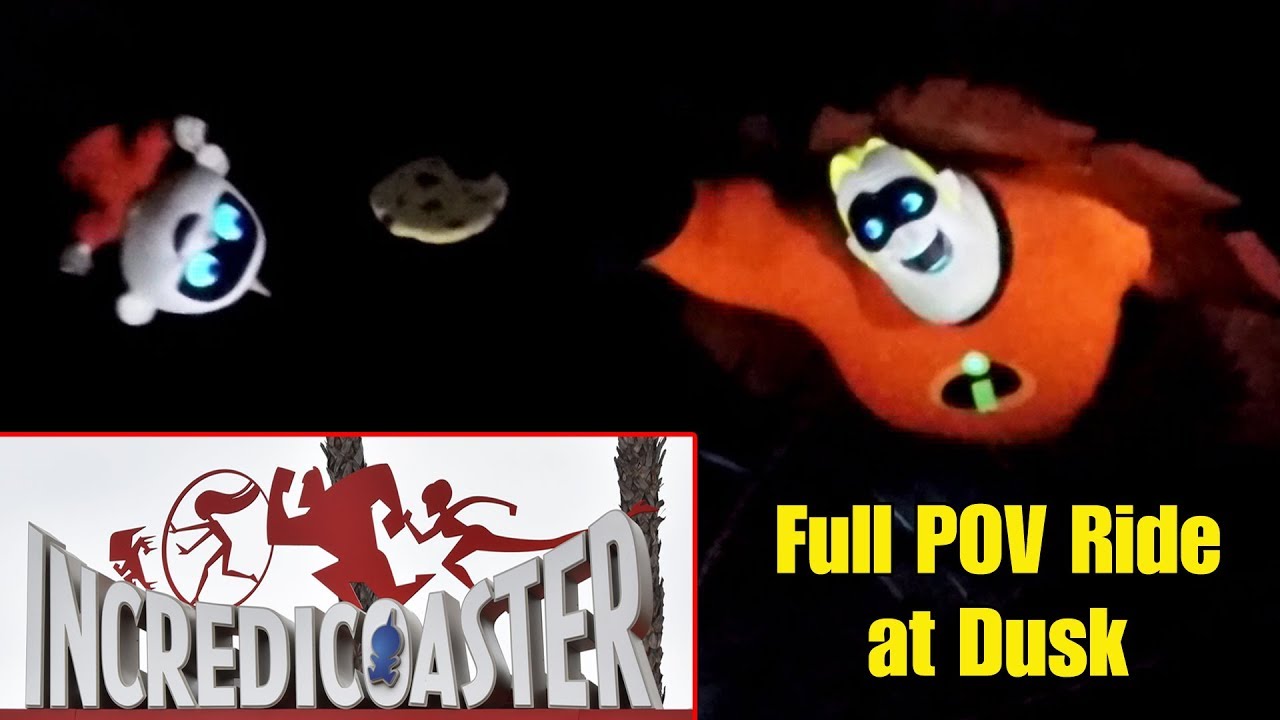 Incredicoaster FULL Dusk POV Ride at Disneyland, Pixar Pier Incredibles ...