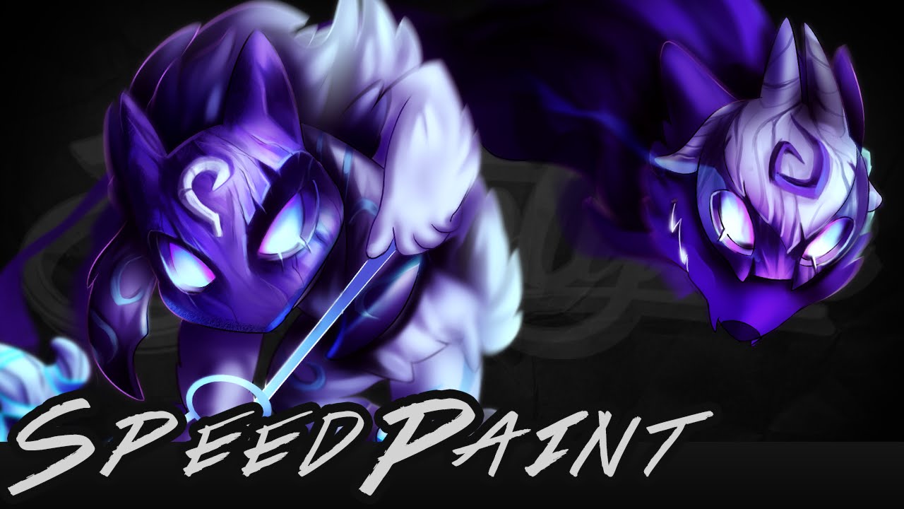 SpeedPaint | Kindred Chibi - League of Legends - YouTube