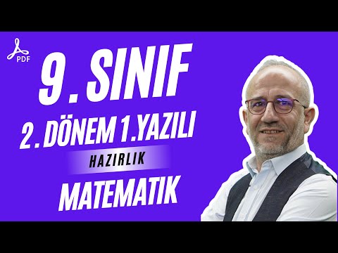 9.Sınıf 2.Dönem 1.Yazılı Hazırlık