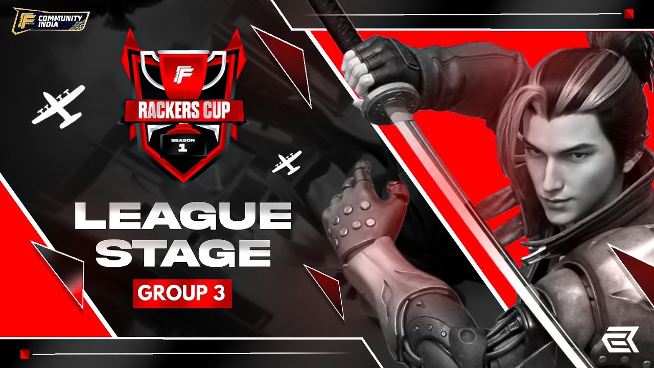 League Stage G3 | Rackers Cup S1 | FreeFire Max #freefiremaxlive - YouTube