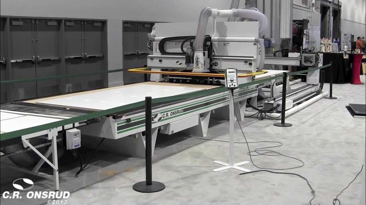 Automated Nested Sheet Material Handling on Mate Series CNC Router by C.R. Onsrud - YouTube