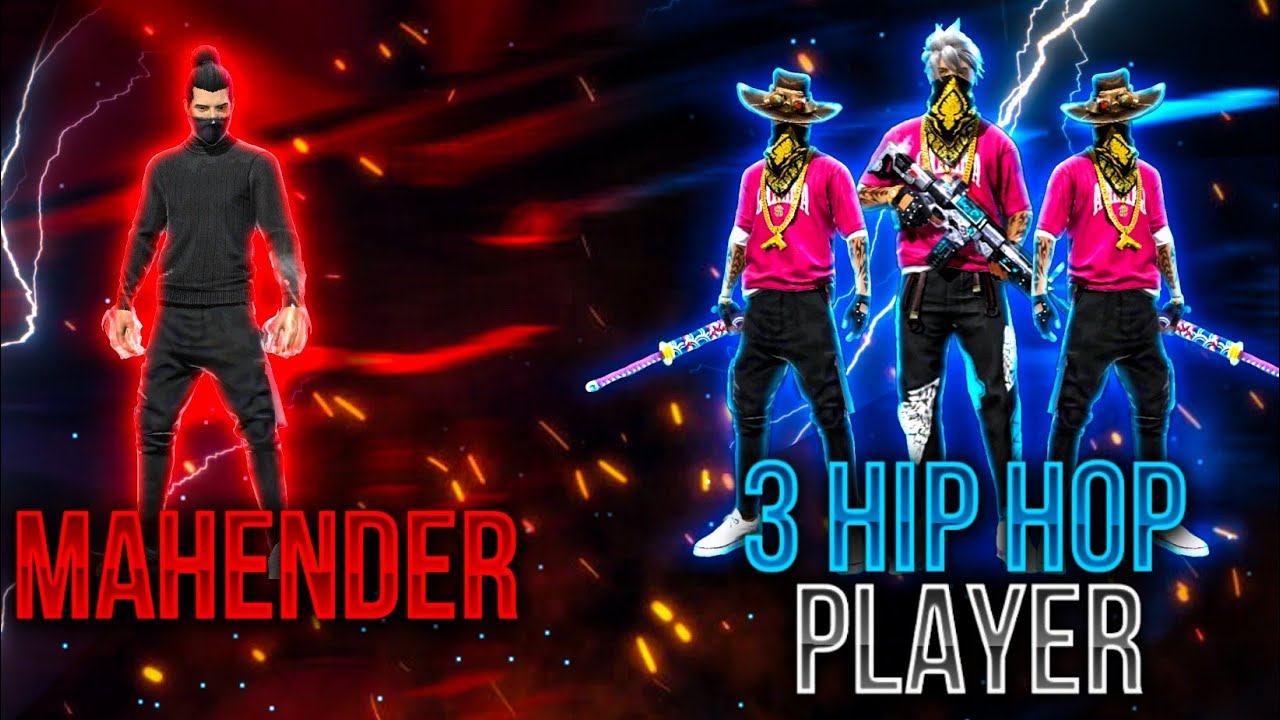 D Mahender Vs 3 Hip Hop player | Ft.. Mobile player🔥🔥 - YouTube
