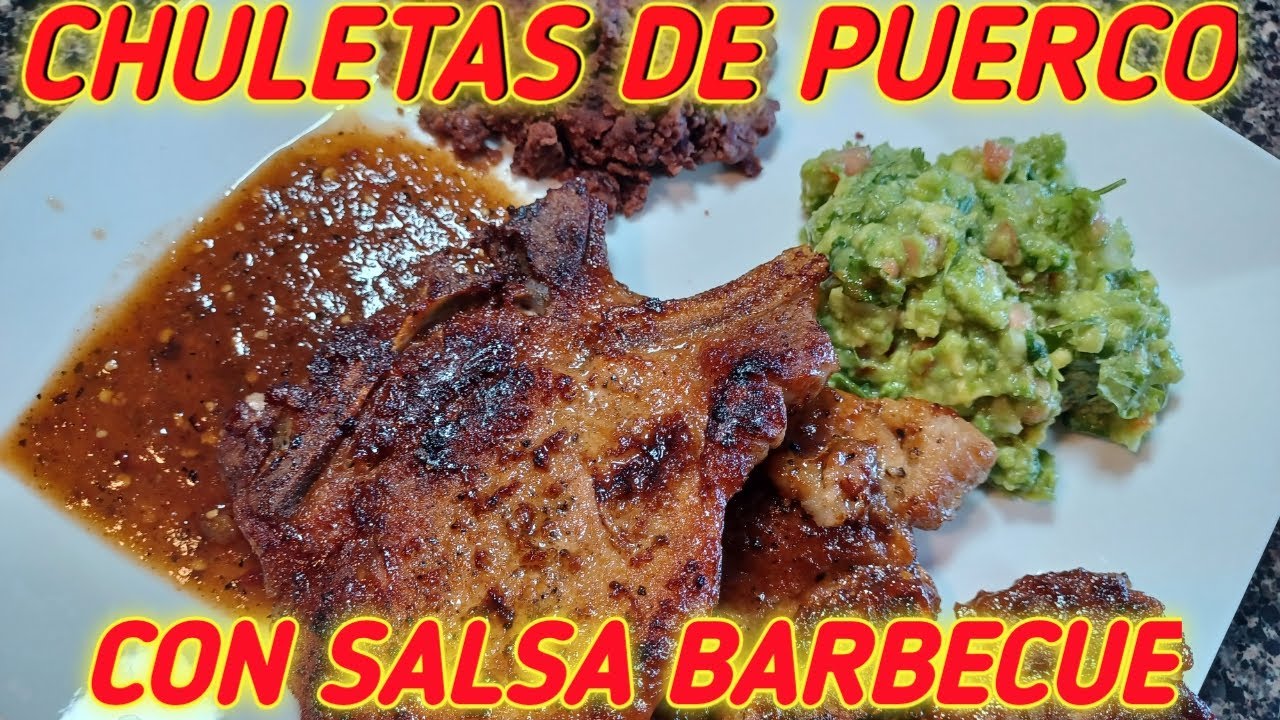 CHULETAS DE PUERCO FRITAS CON SALSA BARBECUE - YouTube