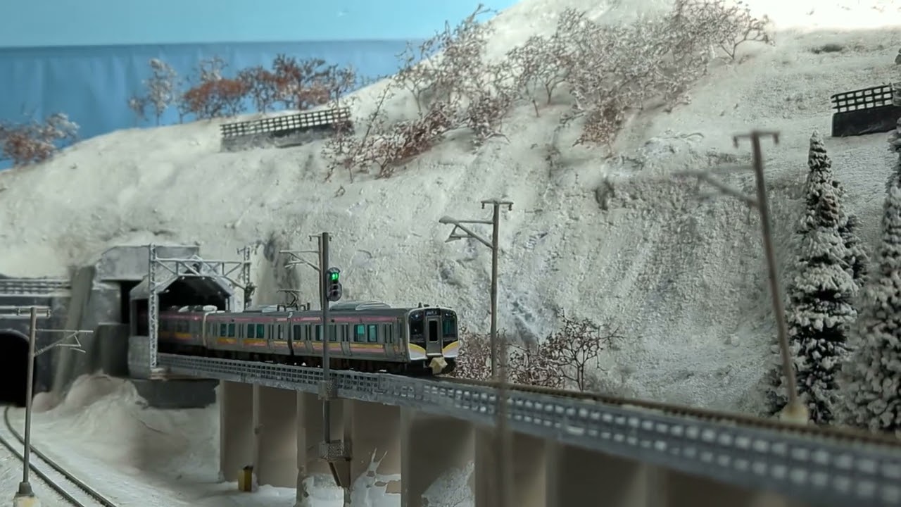 Nゲージ動画 E129系③ リカラー - YouTube