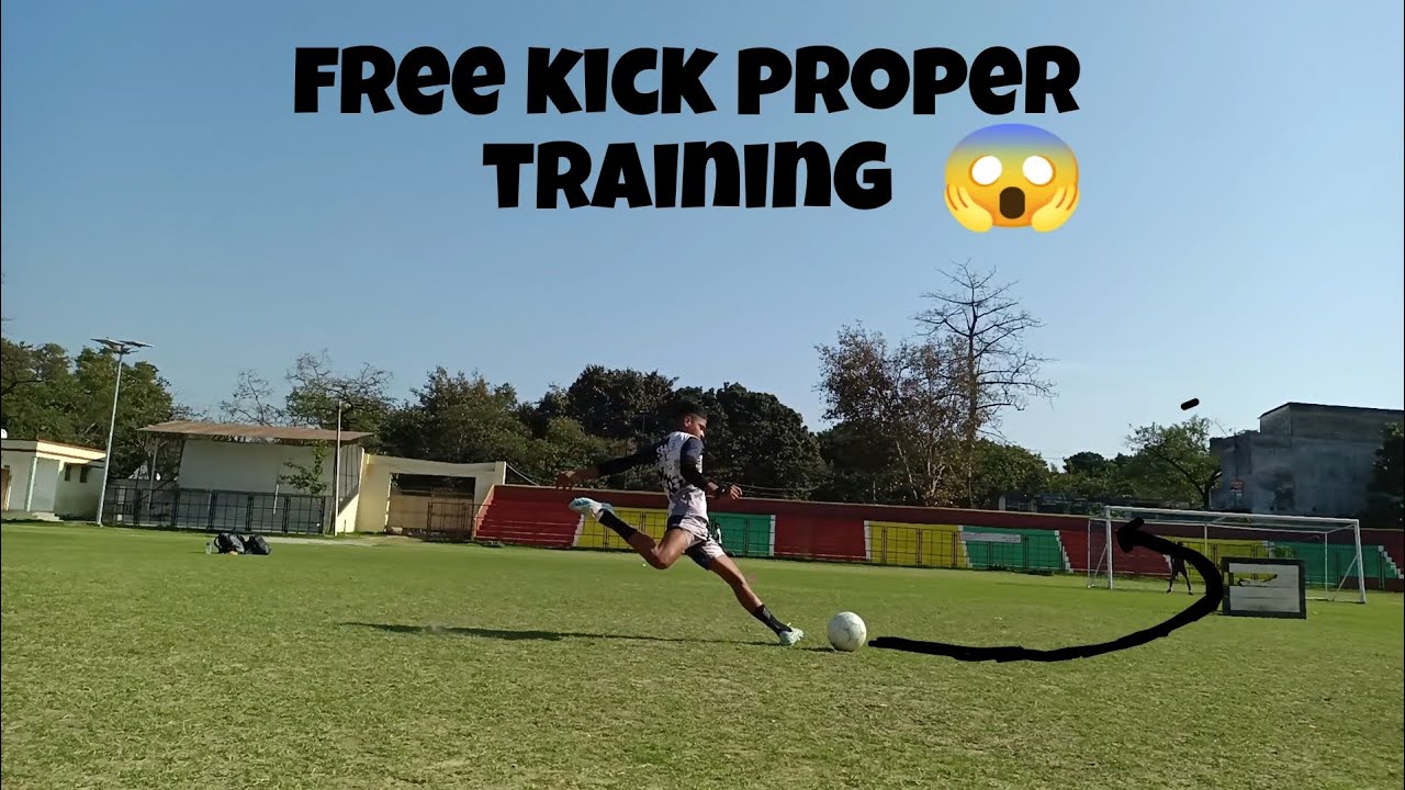 free kick proper training 😱 football free kick proud of confidence ⚽🔥 ...