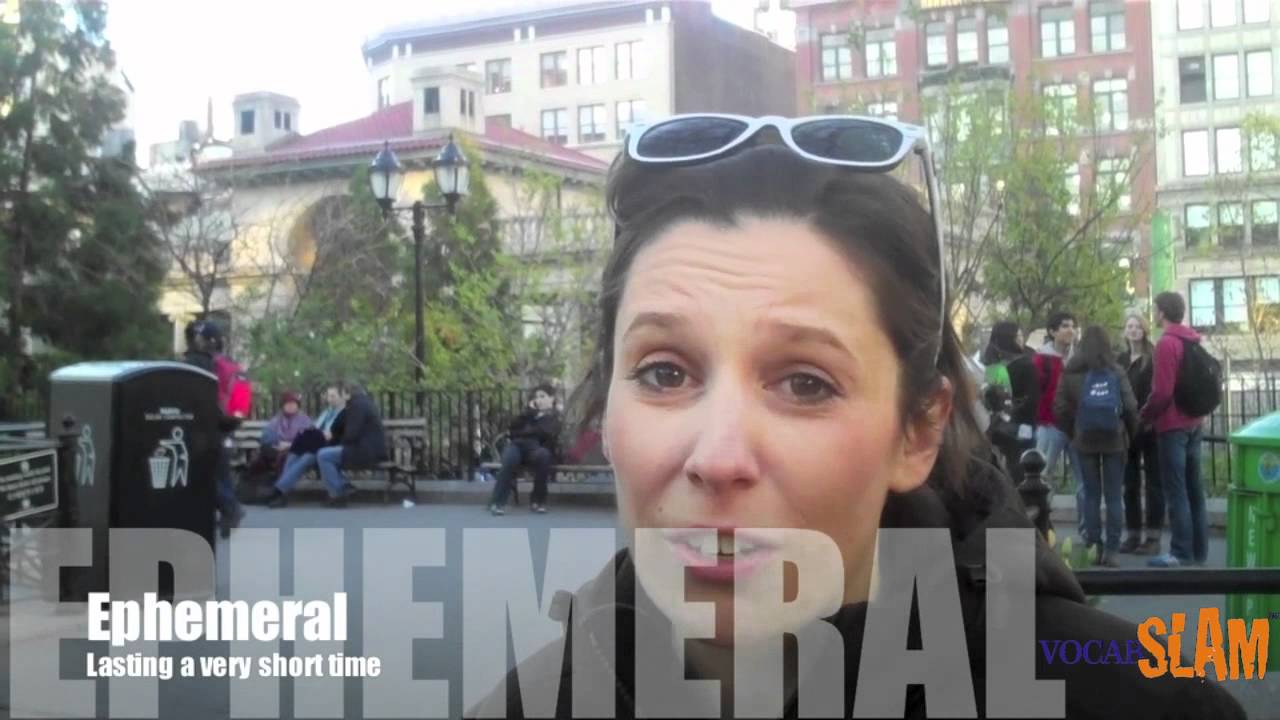 How to use EPHEMERAL in a sentence 2 - YouTube