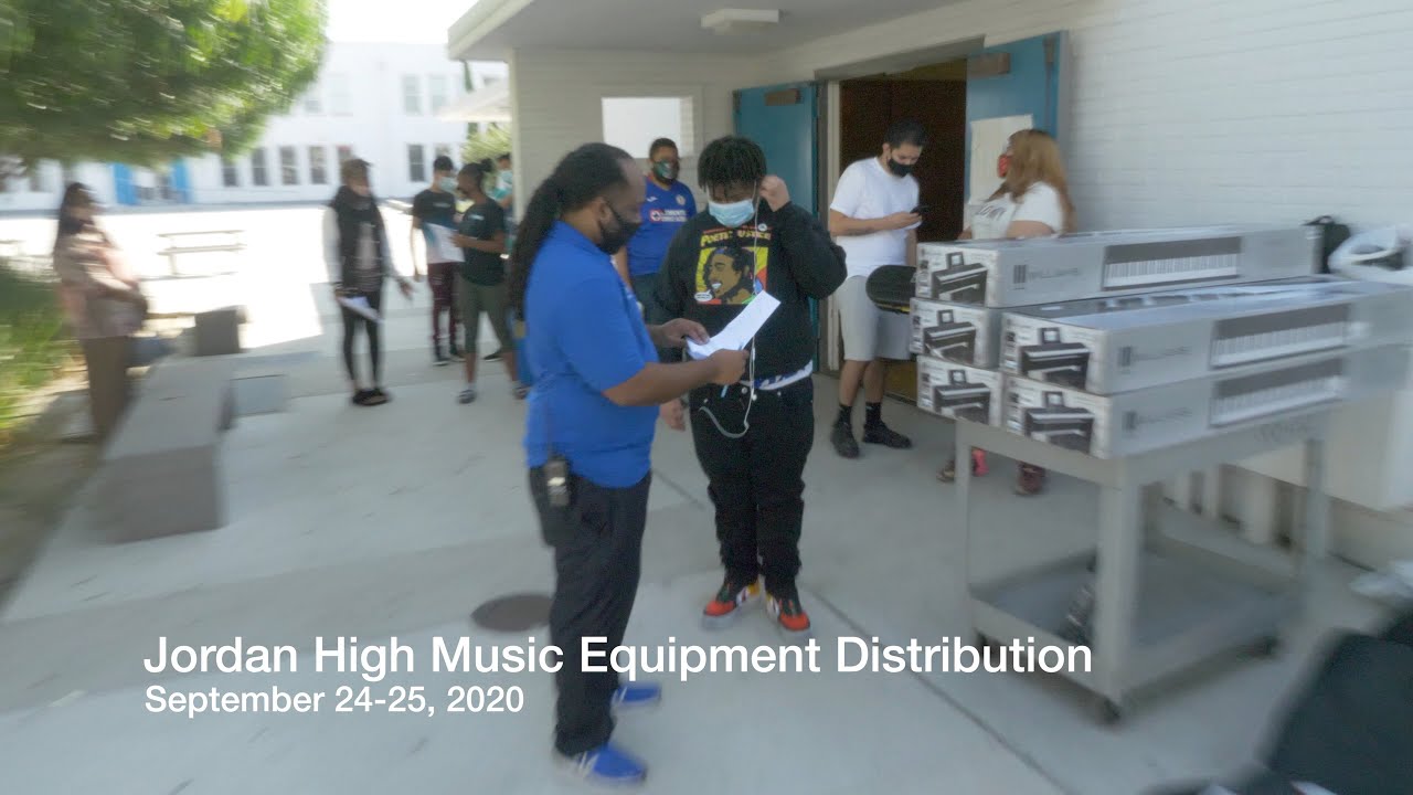 JORDAN HIGH INSTRUMENT DISTRIBUTION 9.24.20 feat. The Guitar Center ...